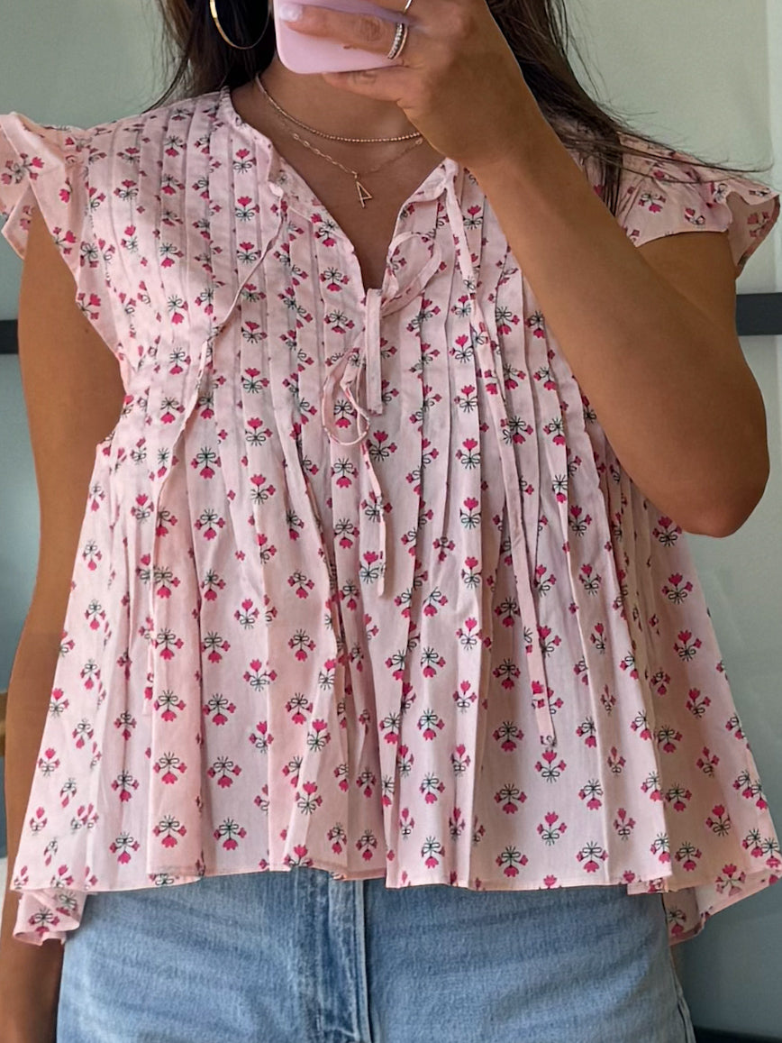 First Impression Flutter Top | Pink | +Plus Available | FINAL SALE ...