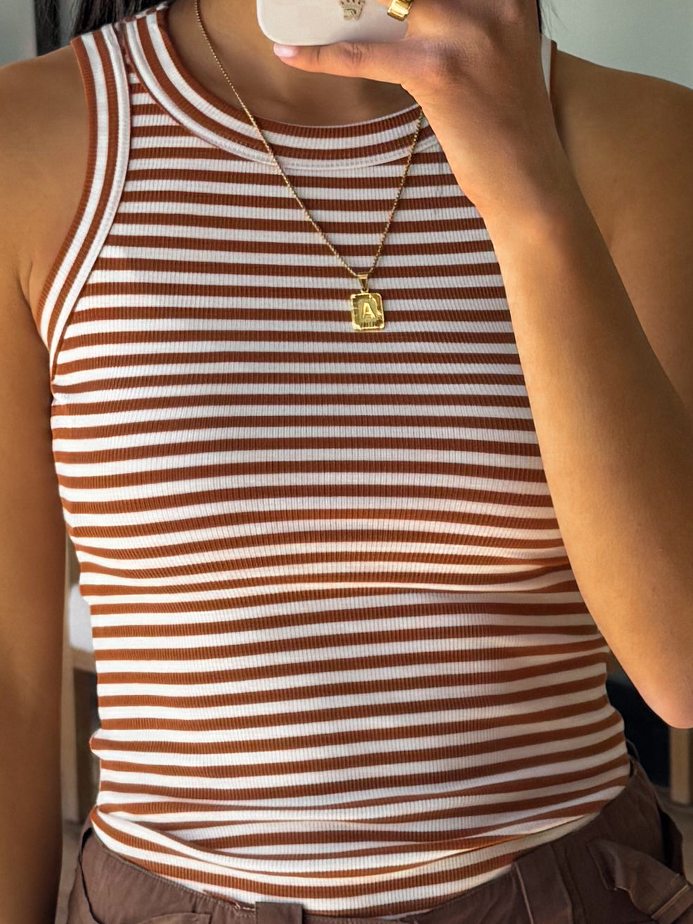 Simple Stripes Fitted Tank | Toffee – Shop Talulah
